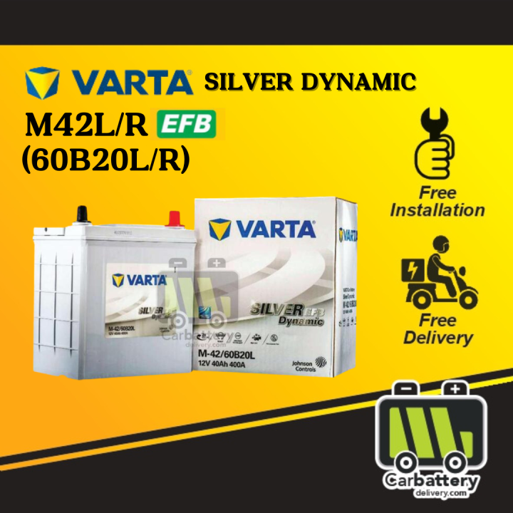 [Installation Provided] Varta M42L M42R 60B20L 60B20R EFB Auto Start Stop Battery Bateri Kereta ...