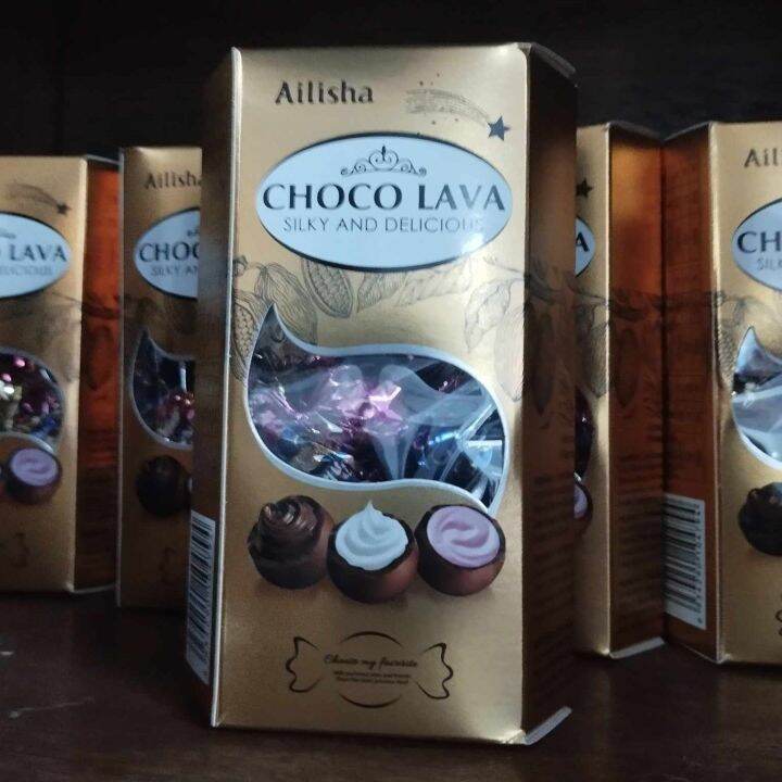 Ailisha Choco Lava Assorted Flavor Choco Ball Silky and Delicious Choco ...