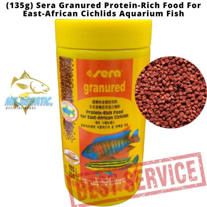 (135g 250ml) Sera Granured Protein-Rich Food For East-African Cichlids ...