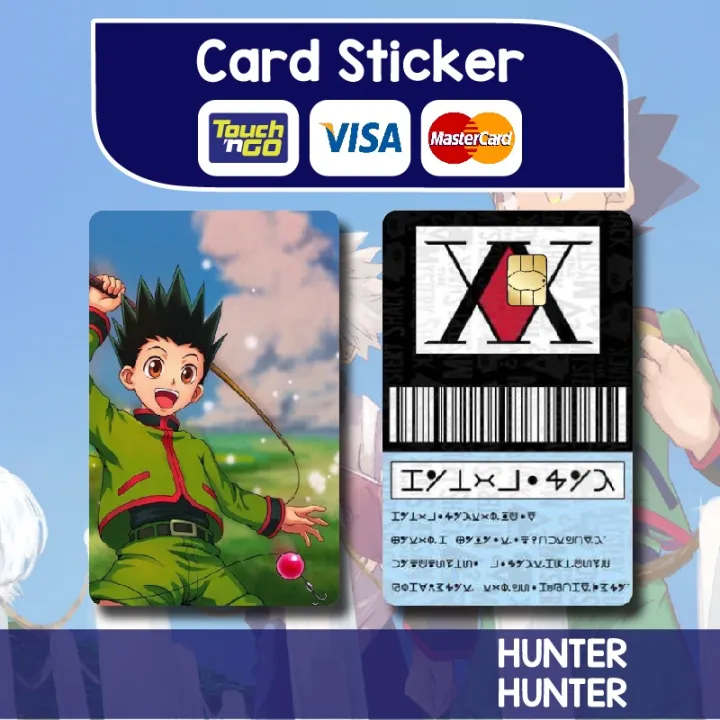 HUNTER X HUNTER - TOUCH N GO CARD / ATM CARD STICKER COVER | Lazada