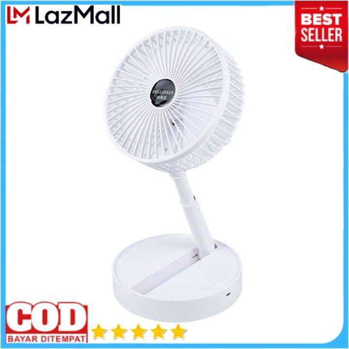 Kipas Angin lipat meja listrik murah Rechargeable 1200 mah / kipas cas ...