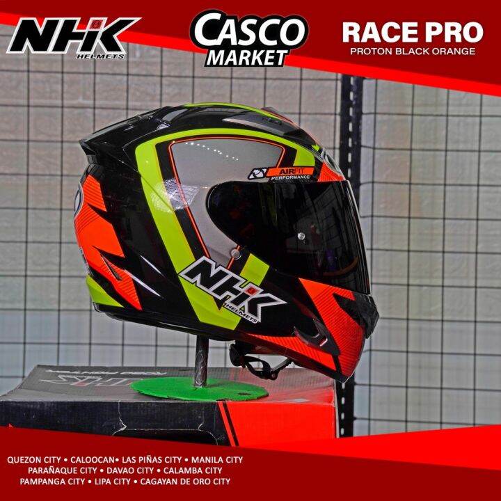 NHK RACE PRO PROTON FULL FACE SINGLE VISOR HELMET | Lazada PH