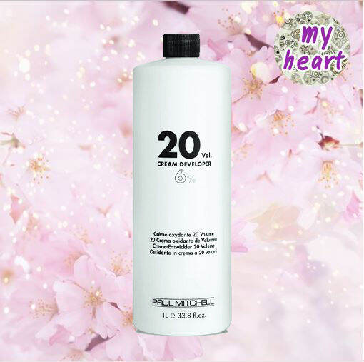 Paul Mitchell Cream Developer 1000 ml. ไฮโดรเยนที่ใช้ผสมกับสีผมและผงฟอก ...