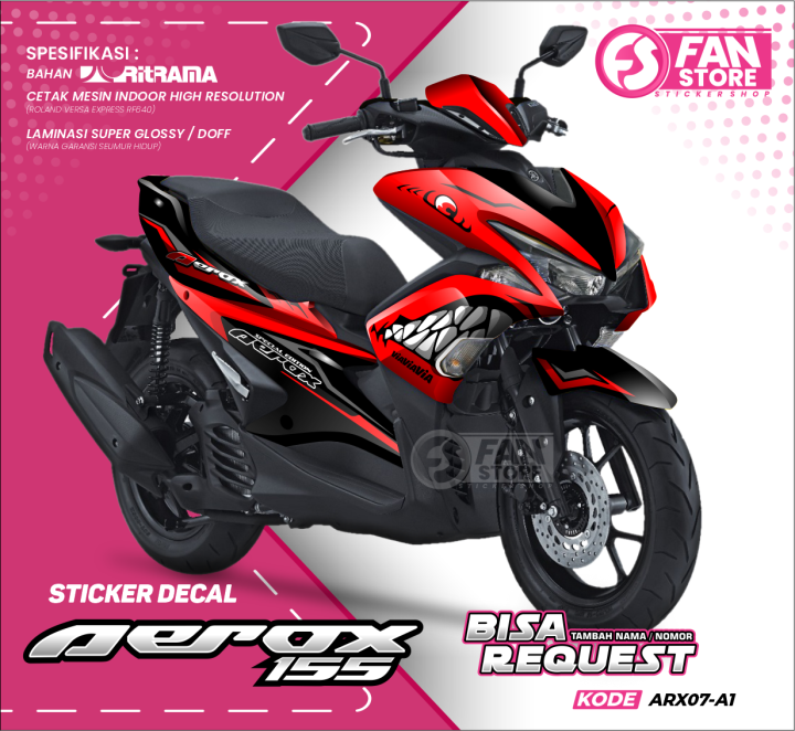 Sticker Decal Aerox 155 Fullbody - Dekal Aerox Striping Aerox Stiker ...