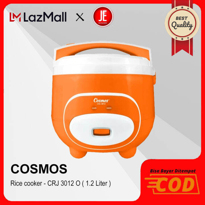 Rice cooker COSMOS CRJ - 3012 O Candy series ukuran 1.2 Liter Anti lengket | Lazada Indonesia