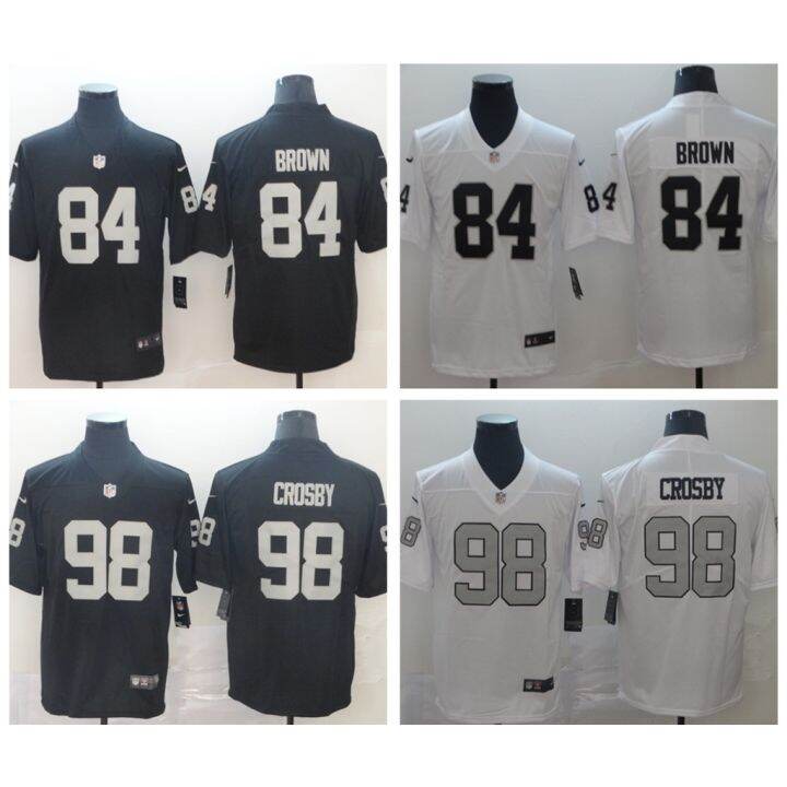 NFL Las Vegas Raiders 84 Antonio Brown 98 Maxx Crosby Black White ...