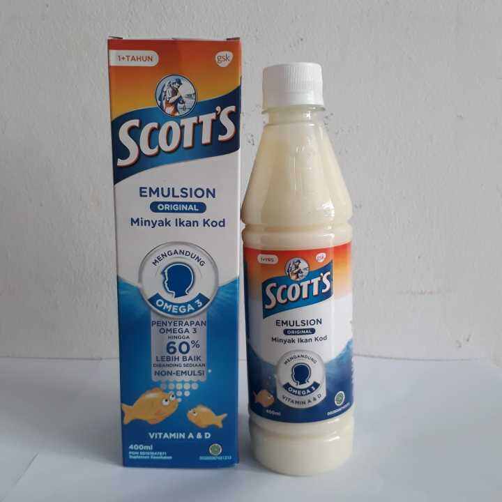 Scotts Emulsion Original Cod Liver Oil 400 mL | Lazada Indonesia