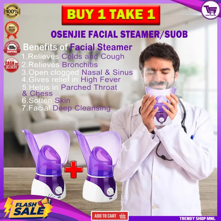 ORIGINAL BUY 1 TAKE 1 FACIAL STEAMER SPA SINUS STEAM THERAPY HOT STEAM ...