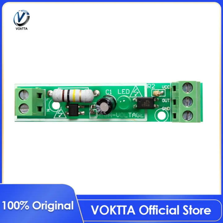 VOKTTA 1-Bit AC 220V Optocoupler Isolation Module Voltage Detect Board Adaptive for PLC | Lazada PH