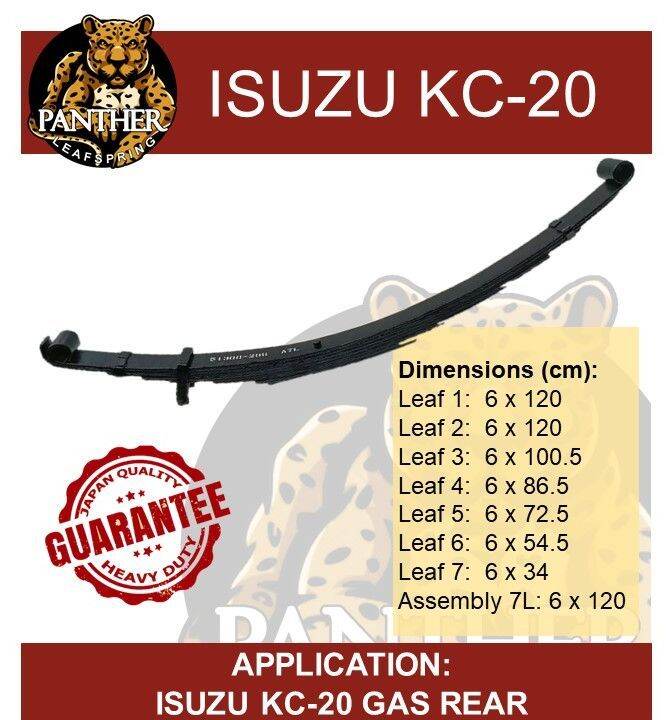 Molye / Leaf Spring for Isuzu KC-20 Rear (MATIBAY) | Lazada PH
