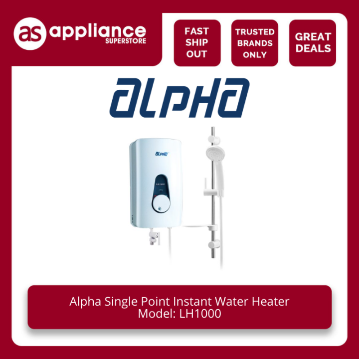 Alpha Single Point Instant Water Heater LH1000 | Lazada PH