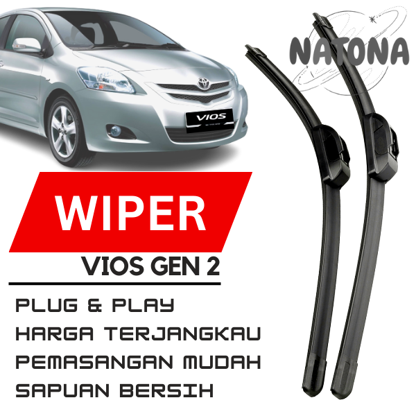 Wiper Mobil Vios Gen 2 Wiper Vios Gen 2 1 Set Frameless Depan Wiper ...