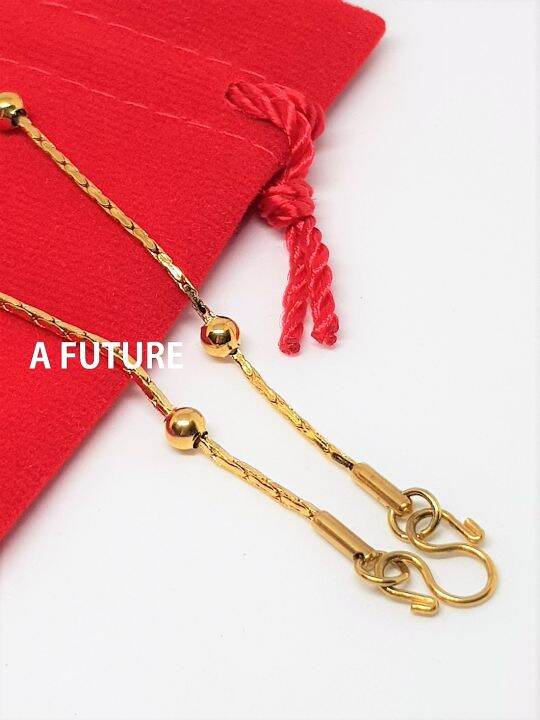 Stainless steel jewelry สร้อยทองเหมือนทองมาก AF907 ลายกระดิ่งทองเยาวราช ...