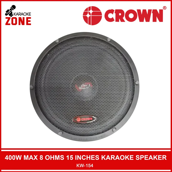 CROWN KW 154 speaker / 200W to 400W / 15 Inches Karaoke Speaker / Original Crown speaker | Lazada PH
