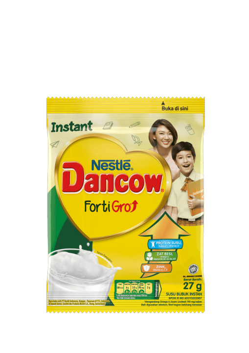Susu DANCOW Fortigro Sachet 27gr (Susu Bubuk FULLCREAM Instant ...