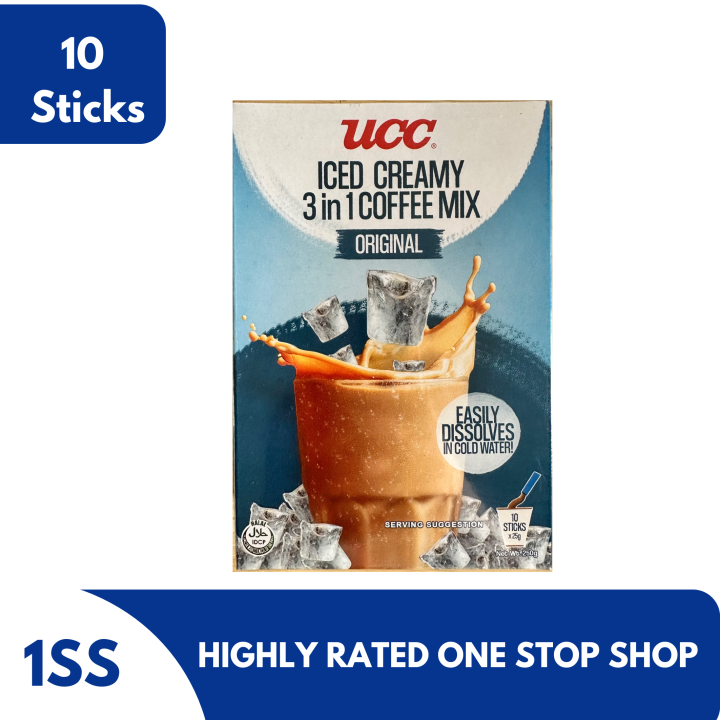 UCC Iced Creamy 3in1 Coffee Mix, 10 Sticks | Lazada PH