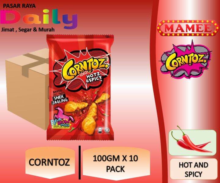 CORNTOZ 100GM x 10 PACK - HOT AND SPICY**BY BUNDLE** | Lazada