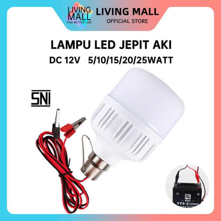 Lampu Aki DC 12V Bohlam LED 5W-30W / Merk Hakamitsu | Lazada Indonesia