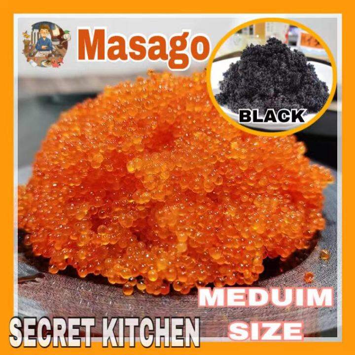 [SMMA]TOBIKO MASAGO ebiko ORANGE BLACK FISH ROE FOR SUHI CALIFORNIA MAKI 100G | Lazada PH