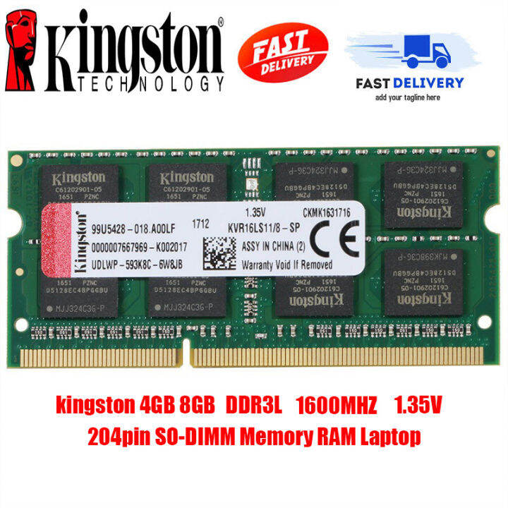 Kingston Ram DDR3L 1066MHZ 1333MHZ 1600MHZ 1866MHZ 2GB 4GB 1.5v 1.35v notebook memory computer ...