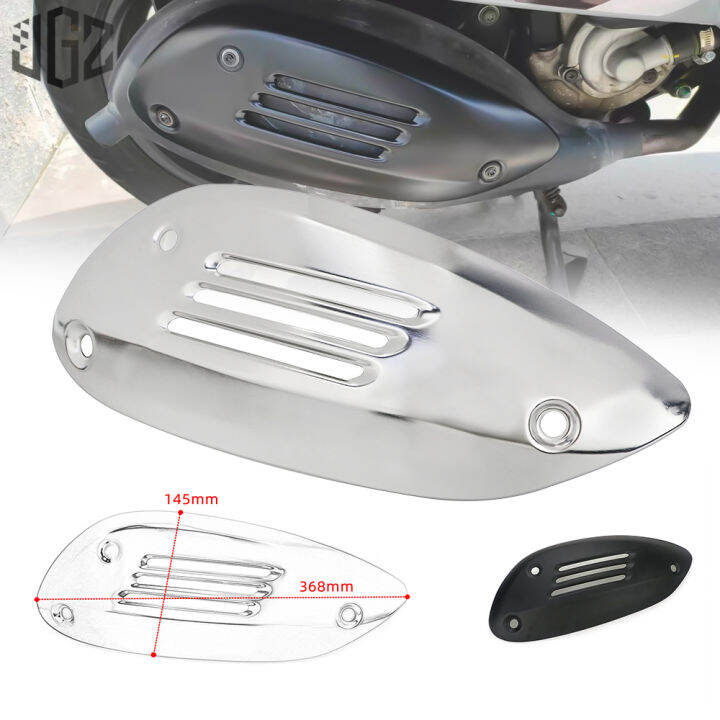 GTS Exhaust Pipe Cover Scooter Aluminium Protector for VESPA GTS 250 ...