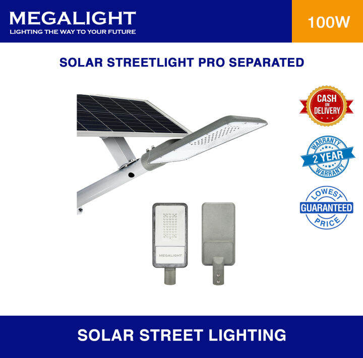 Megalight LED Solar Street light Waterproof Street Lamp Separated Pro ...
