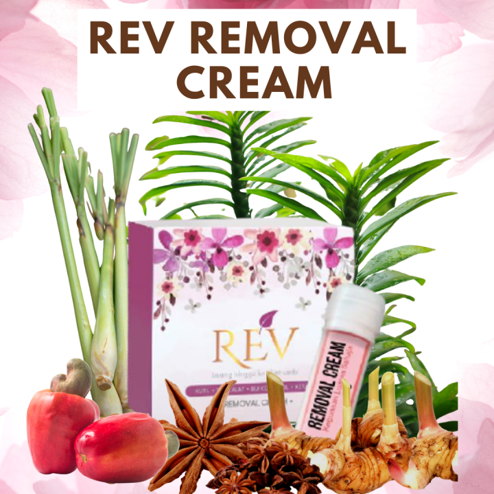 REV REMOVAL CREAM HQ - BUANG HINGGA KE AKAR UMBI [BIJI KOLESTRIL, KUTIL ...