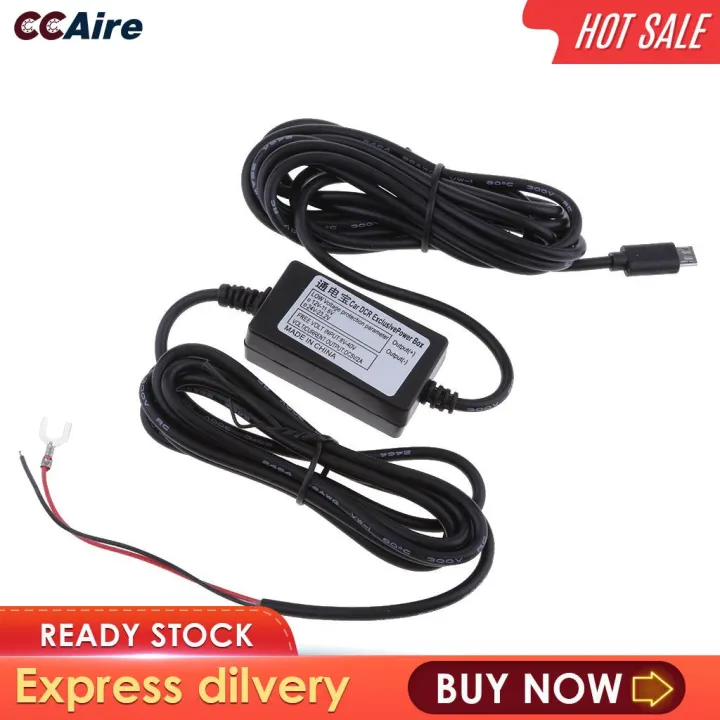 CCAire Micro USB Hard Wire Charger Cable DC 12V to 5V Voltage Regulator ...