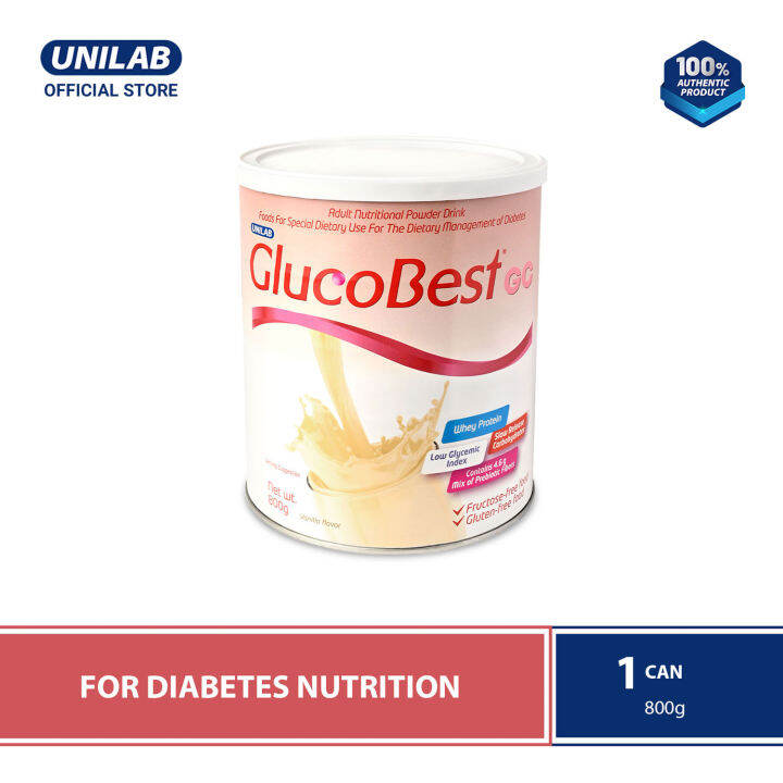 Glucobest Vanilla 800g Can (For Diabetes Nutrition) | Lazada PH