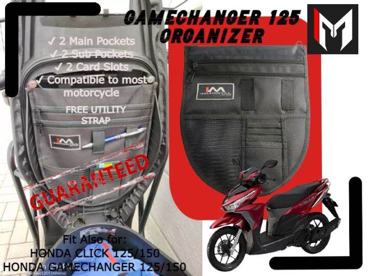 KS HONDA CLICK GAME CHANGER 125 Underseat Organizer by Immortal Motobag ...