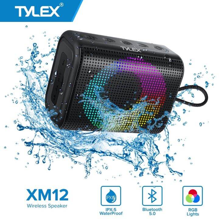 COD🔥2023🔥 TYLEX XM12 Outdoor Portable 5.0 Speaker IPX-5 2000mAh Travel ...