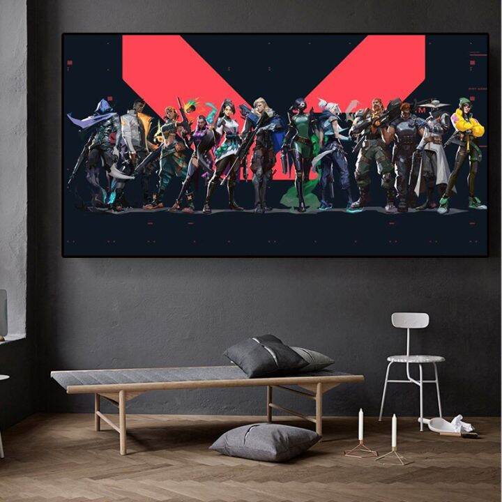 Hot Valorant Character Print Posters - Perfect for Playroom and Living ...