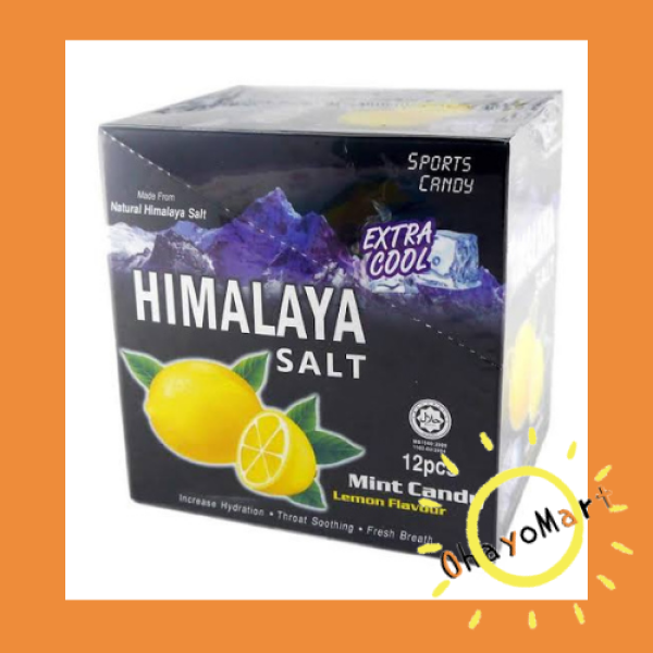 Himalaya Salt Mint Candy Lemon Flavour / permen himalaya 12pcs 180grm ...