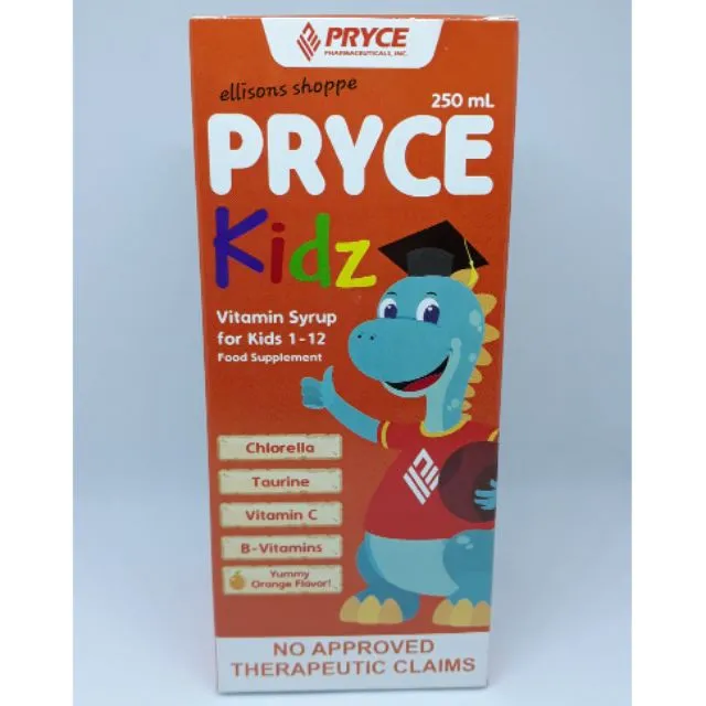 PRYCE KIDZ 250ml Vitamin Syrup for Kids 1-12 yrs Old (Generic for ...