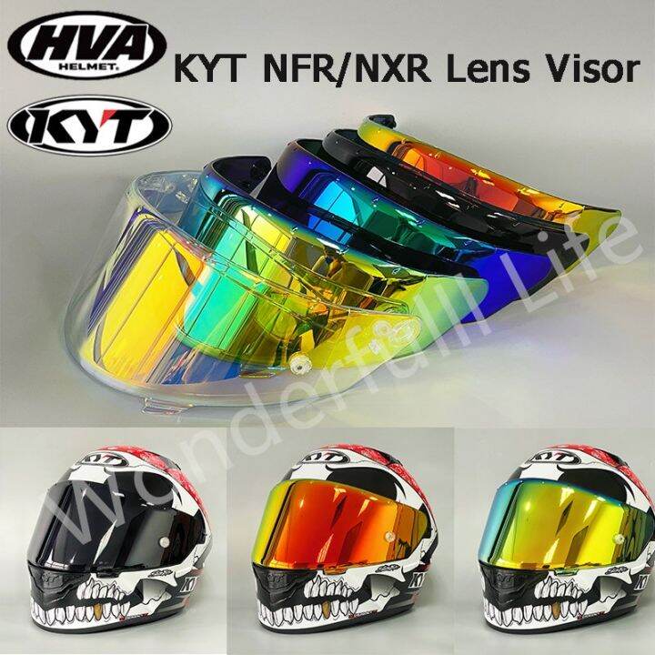 HVA NFR/NXR/GP Iridium Visor Lens Revo Lens FIt for KYT NFR/NXR/GP KYT ...
