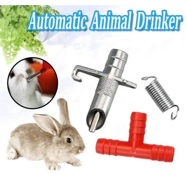 automatic Rabbit Nipple Water Drinker Waterer Fit for Animal drinker ...