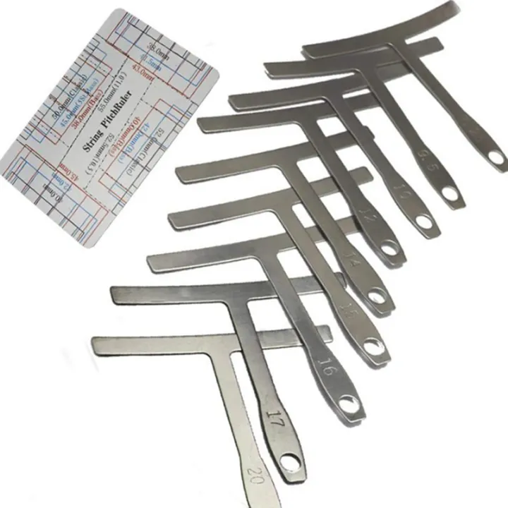 SWEET 1 Set Guitar T-shaped Under String Radius Gauge Stainless Steel ...