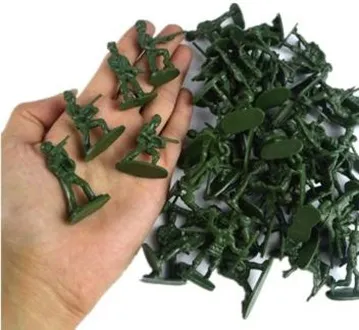 🔥READY STOCK🔥 100 pcs Military Playset Plastic Toy Soldiers Army Men ...