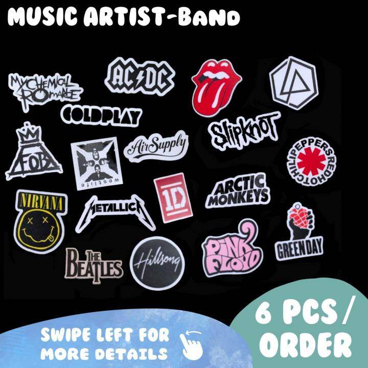 STICKER: MUSIC ARTIST- BAND (SET OF 6PCS) | Lazada PH