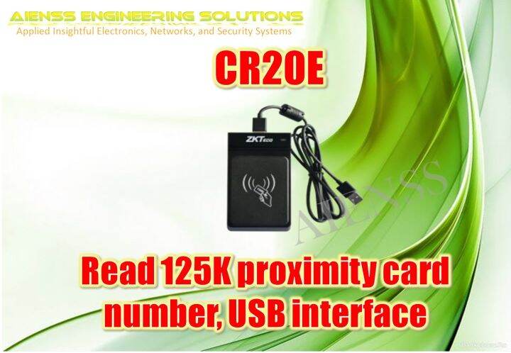 CR20E Read 125K proximity card number, USB interface BIOMETRICS ...