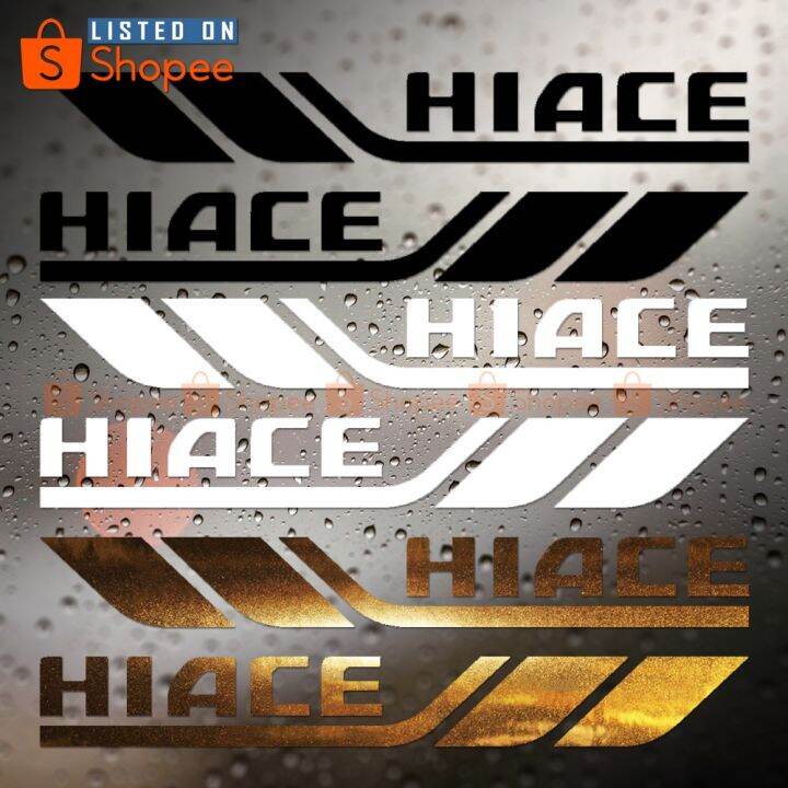 Stickers 2x Toyota HIACE Racing Decals Stripes Vinyl Weather Proof GL ...