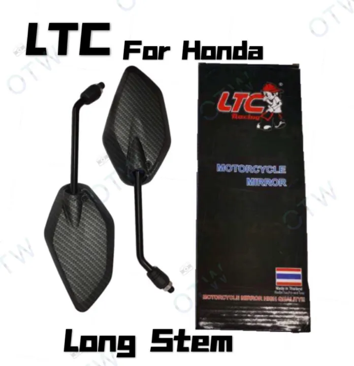 LTC 03153 Long Stem Honda Carbon Side Mirror (Black) | Lazada PH