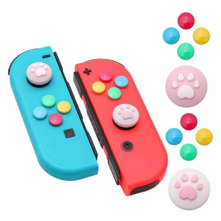 aw Print Thumb Grip Caps and Button Caps for Nintendo Switch OLED ...