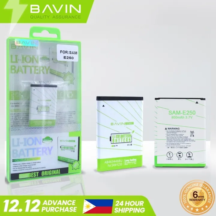 BAVIN Samsung E250 AB463446BU Li-ion Battery 3.7V 800mAh Phone Battery | Lazada PH