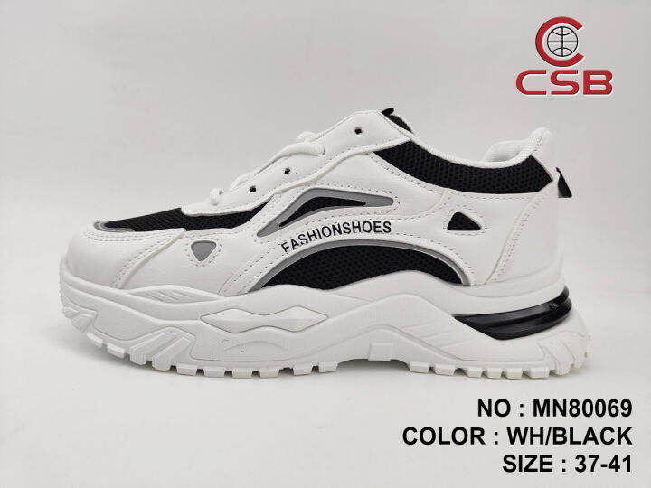 CSB รองเท้าผ้าใบผู้หญิง MN80069 รองเท้าผ้าใบเสริมส้น 5 ซม. รองเท้าผ้าใบ แฟชั่นสตรีพื้นหนา ...