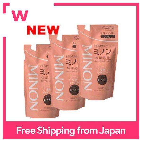 [3] Minon Medicated Whole Body Shampoo Moisture Type Refill 380mlx3 (4987107615930) | Lazada ...