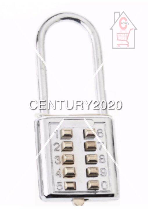 Combination Padlock 10 Push Numbers Button Combination Pad Lock CH-602L ...