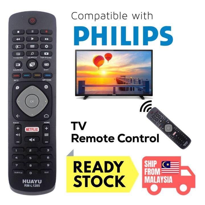 RM-L1285 HUAYU Universal Remote Control For LcdLedPlasma Tv For Netflis x Button | Lazada