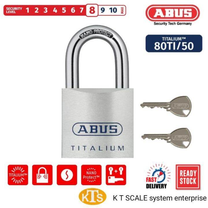 ABUS 80TI ANTICUT PADLOCK 50MM | Lazada