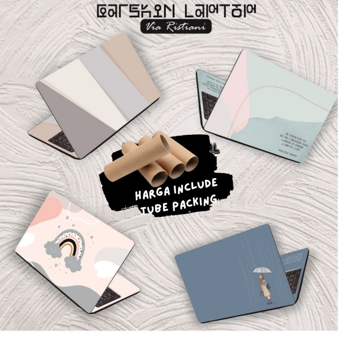 Garskin Laptop Anti Gores Aesthetic Pastel Minimalis Premium Tebal Full ...